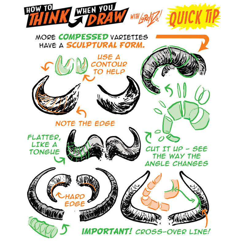 How to draw HORNS QUICK TIP! by EtheringtonBrothers on DeviantArt