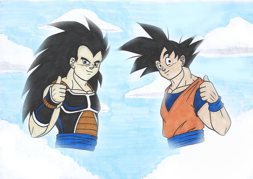 DB - Goku and Raditz (R and R) by IsabellaFaleno on DeviantArt