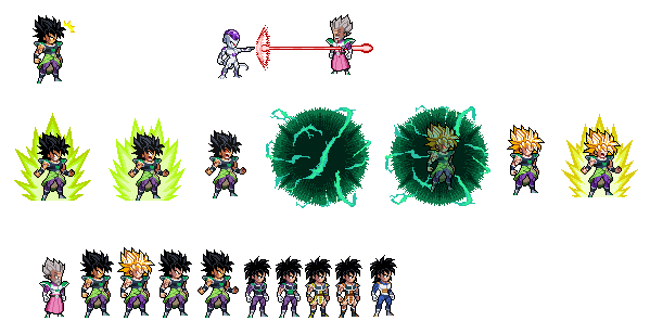 Broly Sprites :3 by lityangster5 on DeviantArt
