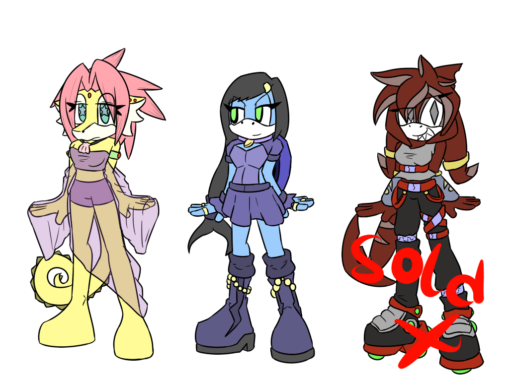 Adopts Sonic: Girls 2 -SEA MOBIANS- by ultimatewino on DeviantArt