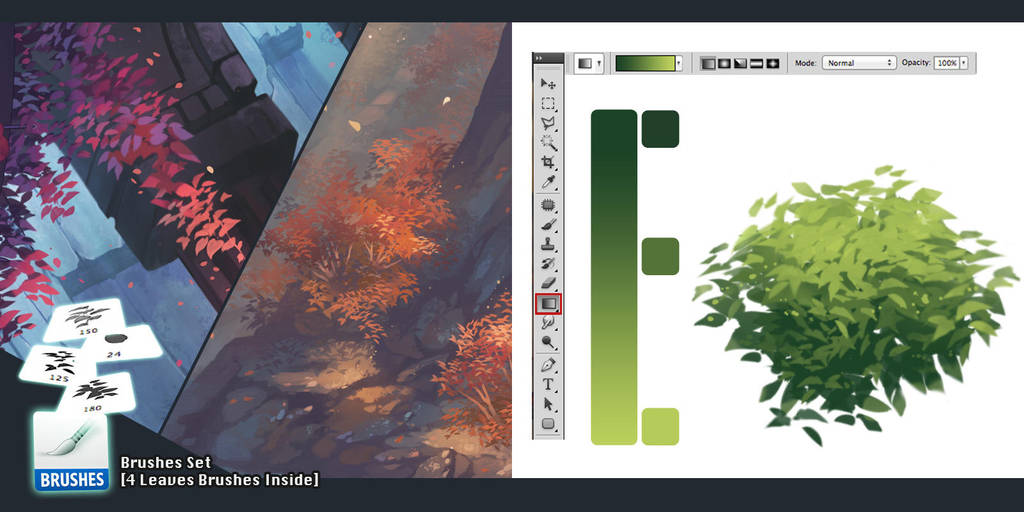 Leaves Brush by Darkavey on DeviantArt