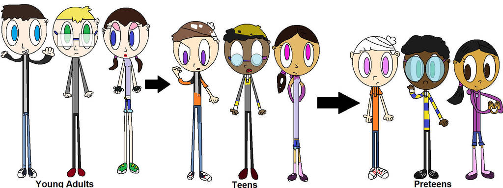 Lincoln, Clyde and Ronnie Anne TF AR by AridiaPizarro on DeviantArt