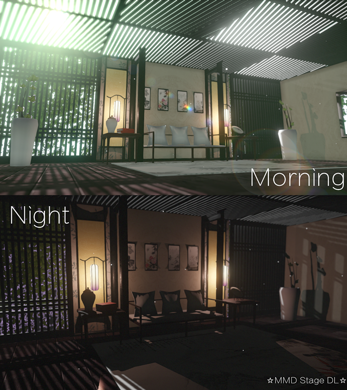 [MMD Stage DL]A cool little room ver1.0[Huaan] by Bananasteamedstuff on ...