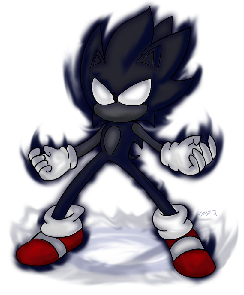 Dark Sonic ~Commission~ :Lineart: by Xero-J on DeviantArt