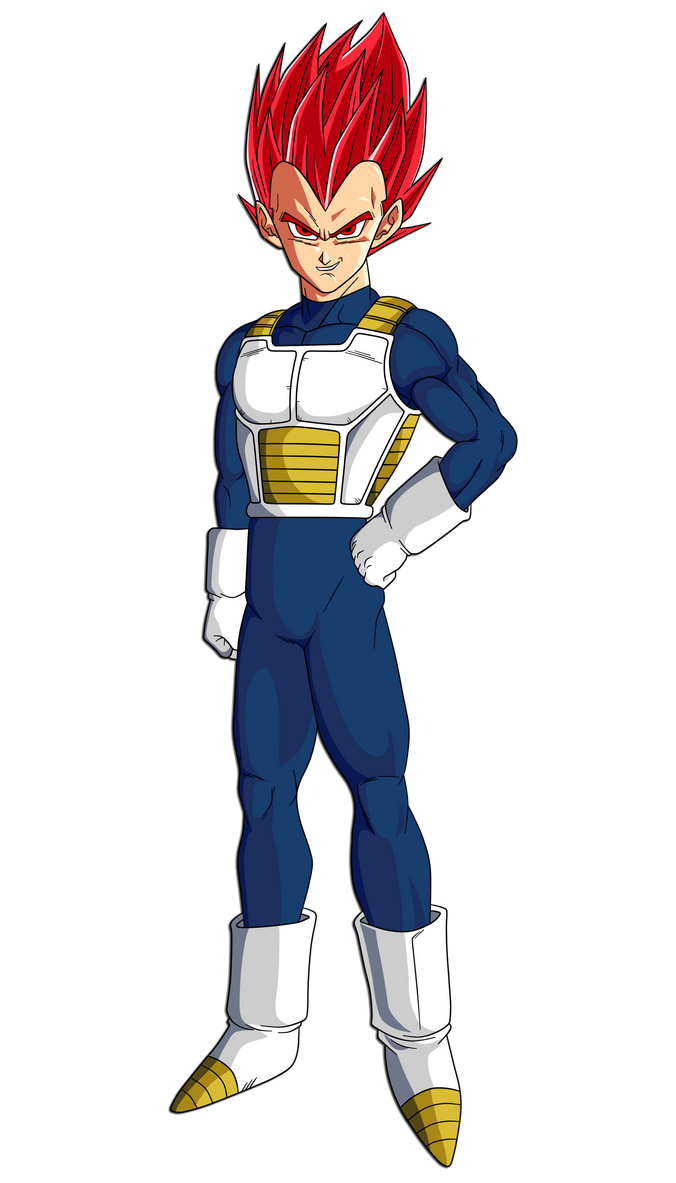Vegeta Ssj God Drawing