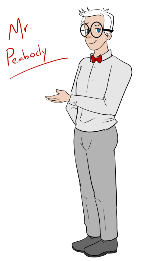 Human Mr. Peabody by Arkham-Insanity on DeviantArt