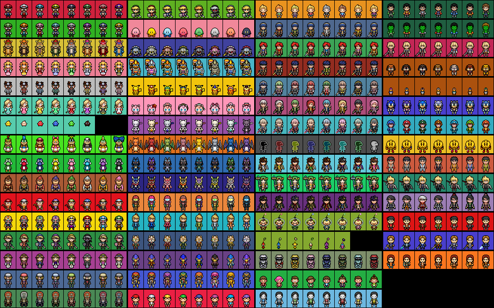 Super Smash Bros. 4 sprites by IceJkai on DeviantArt