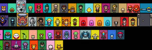 daisy, peach, rosalina and luma sprites ssf2 style by alexmauricio407 ...