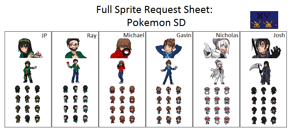 Full Sprite Request Sheet: Pokemon SD by theXVthmember on DeviantArt