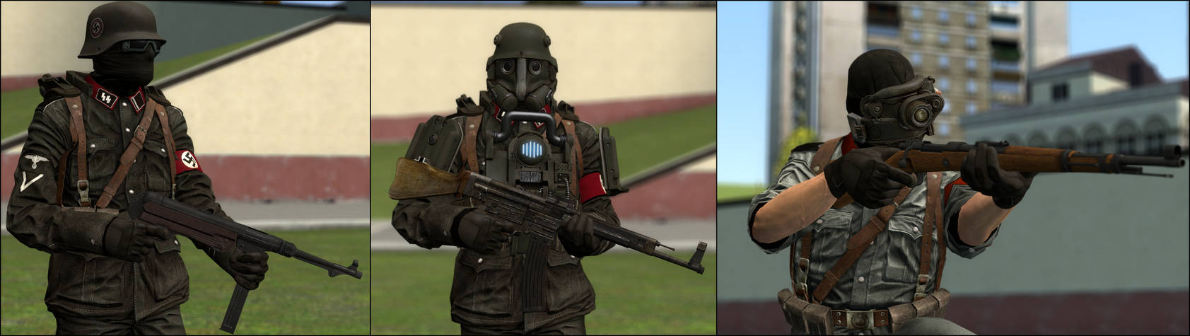 Posing Practice - 1946 Wolfenstein Soldiers by DBuilder on DeviantArt