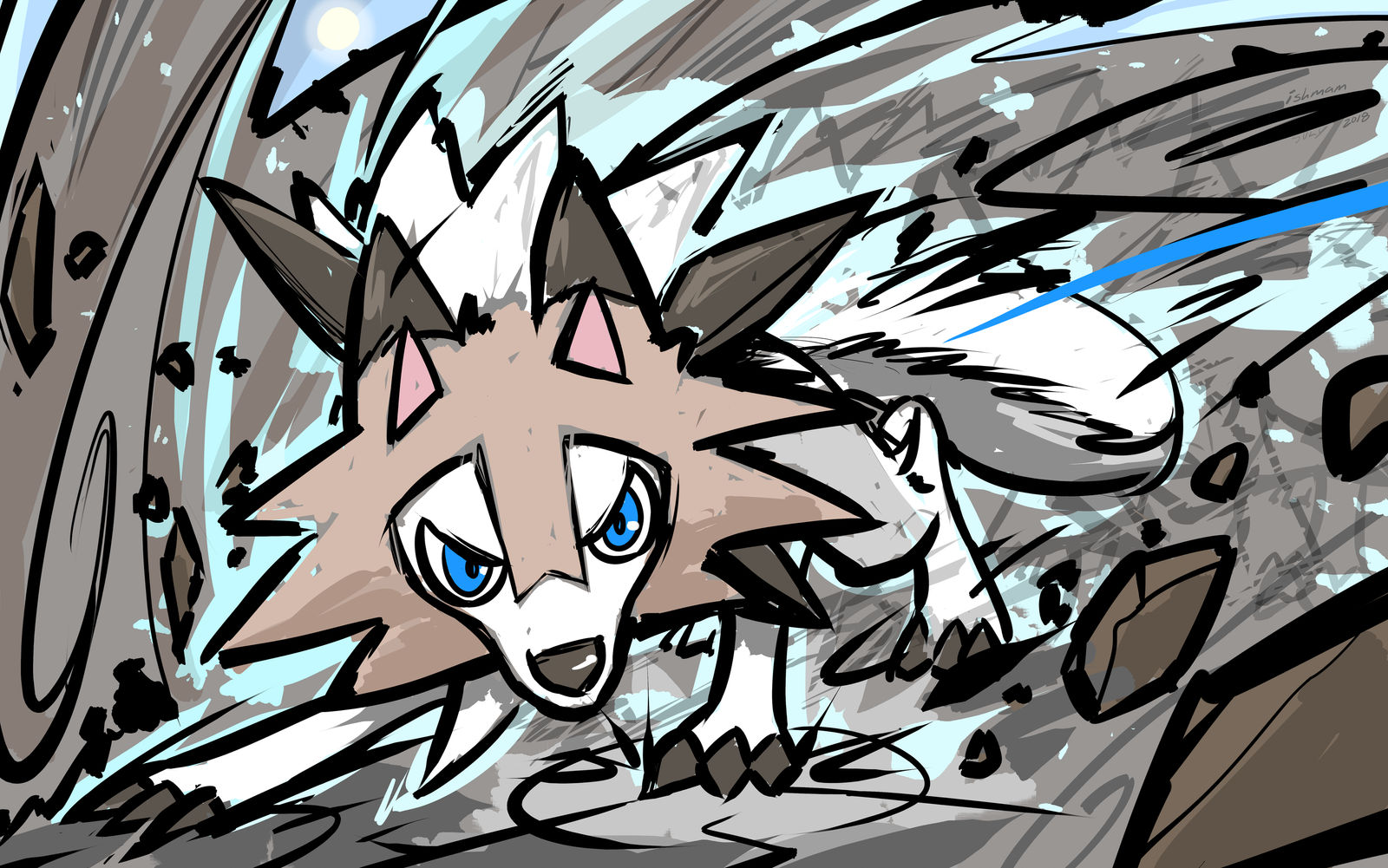 Midday Lycanroc | Accelerock by ishmam on DeviantArt