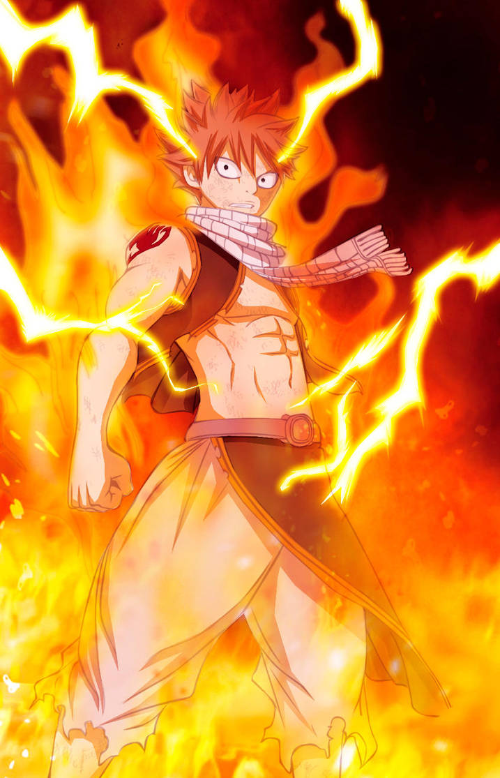 Natsu Fire-thunder dragon mode by GEVDANO on DeviantArt