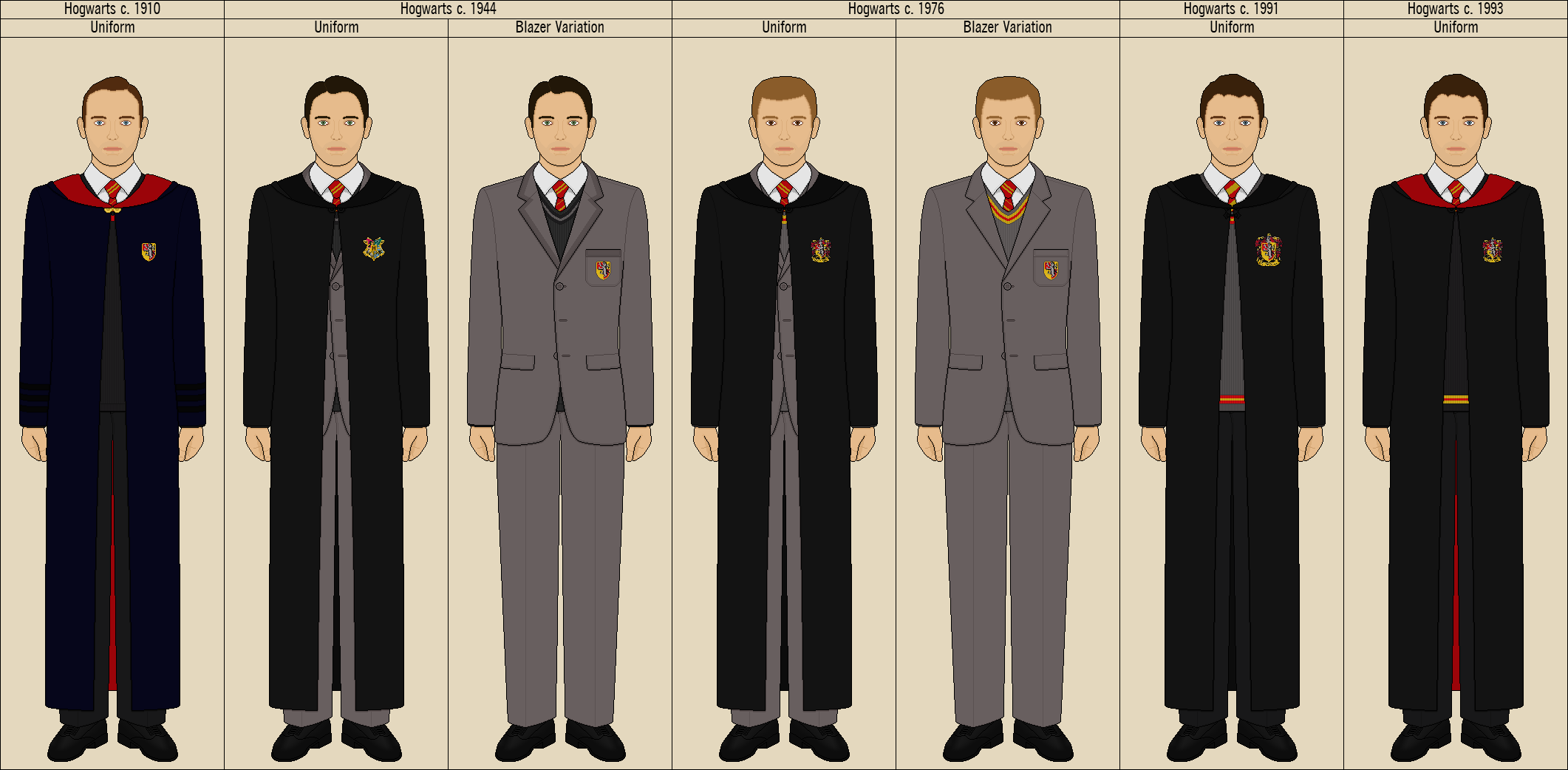 Hogwarts Alternate Uniform by QuillSpirit15971 on DeviantArt