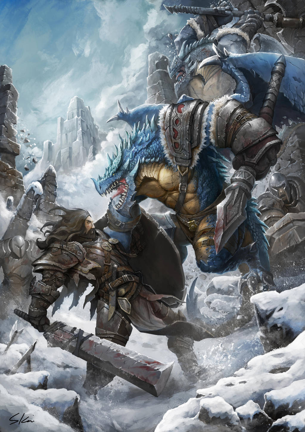 Snow Dragon by skaiChu on DeviantArt