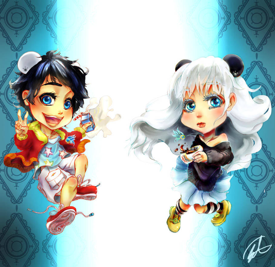 Milk and Coffee [OCs] by Kuroshiro-Ki on DeviantArt