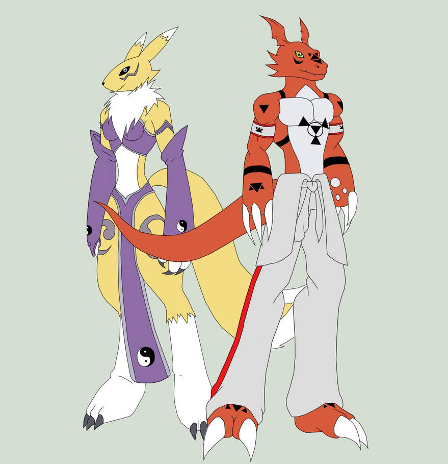 Guilmon And Renamon By Pyrus Leonidas On Deviantart
