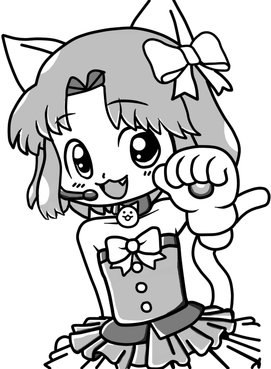 Miss Moneko-The Battle Cats by Aauroz on DeviantArt