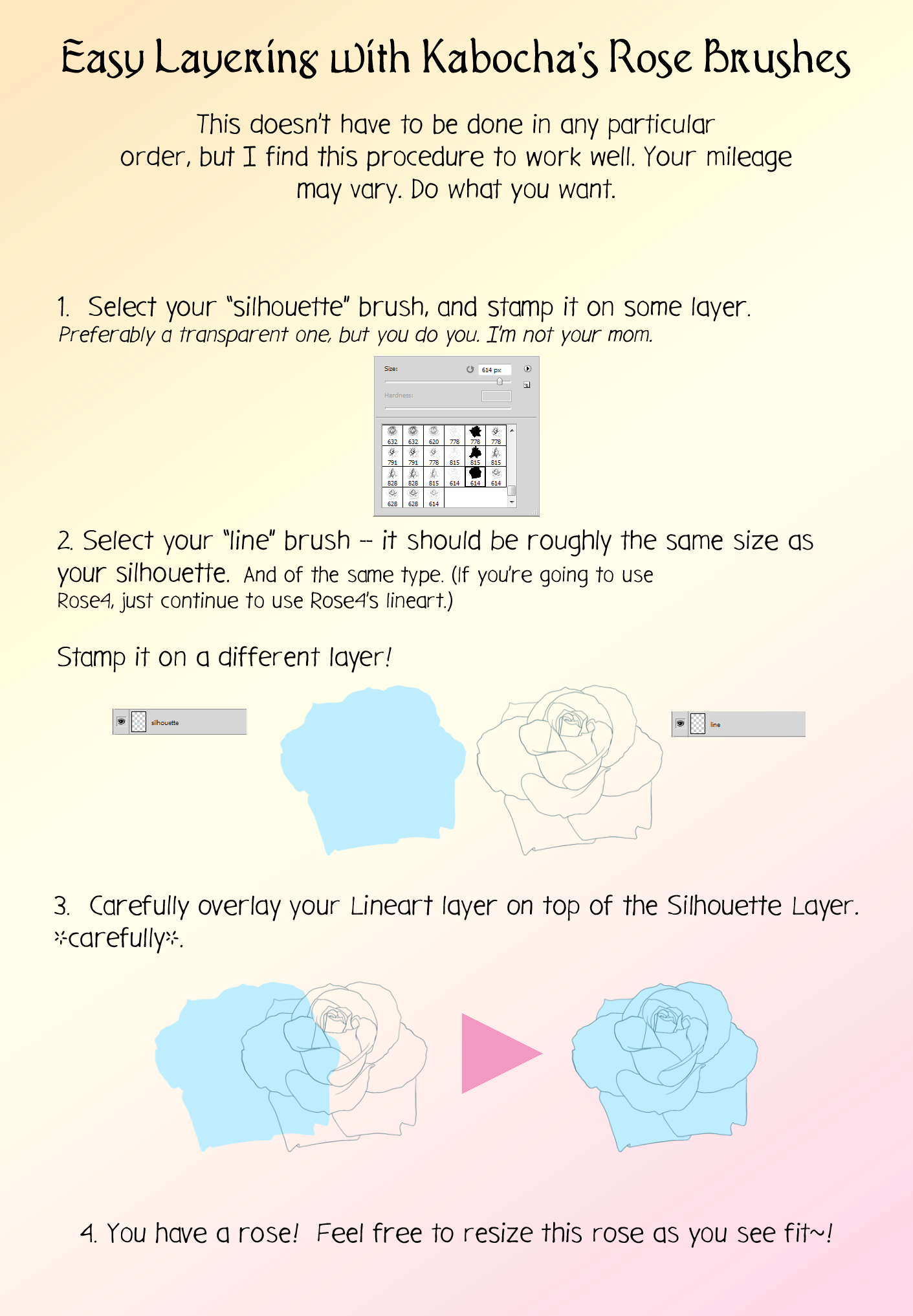 Rose Brushes by kabocha on DeviantArt