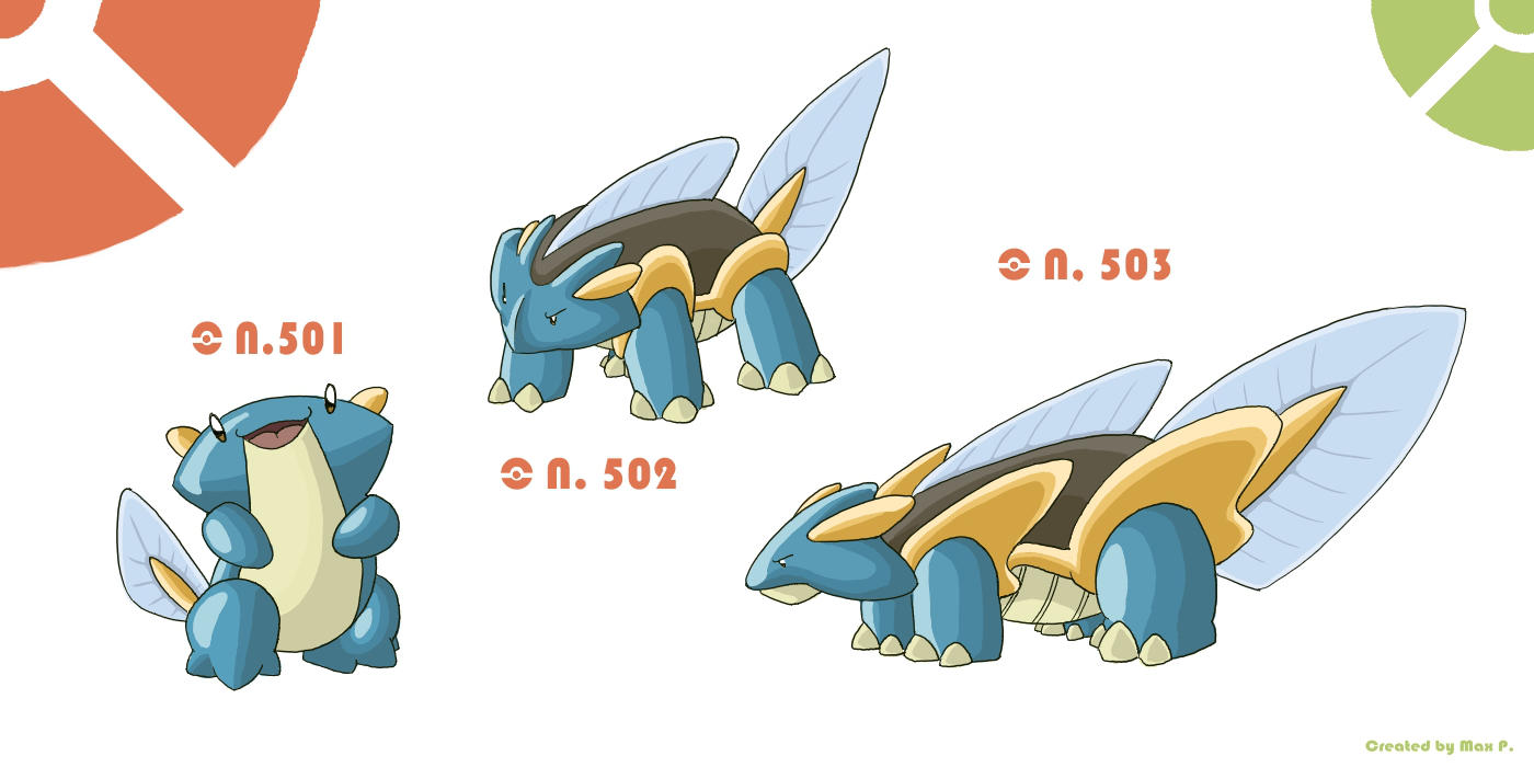 Pokemon 5th Gen Starters by MaxPaucar92 on DeviantArt