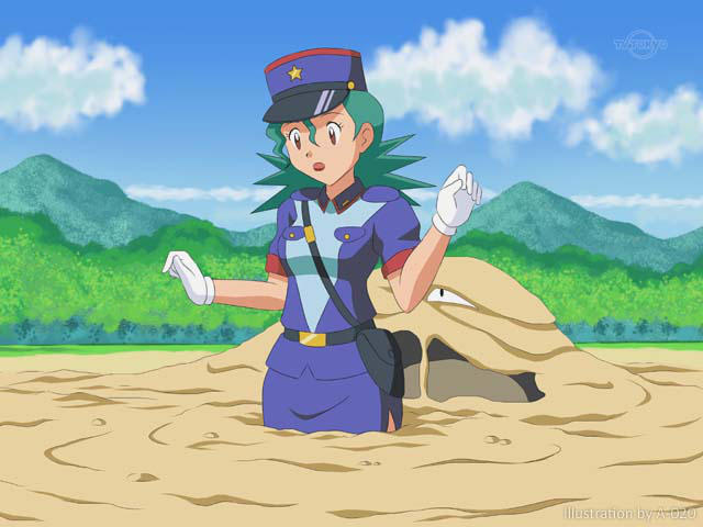Pokemon Episode - Officer Jenny Quicksand Scene by A-020 on DeviantArt