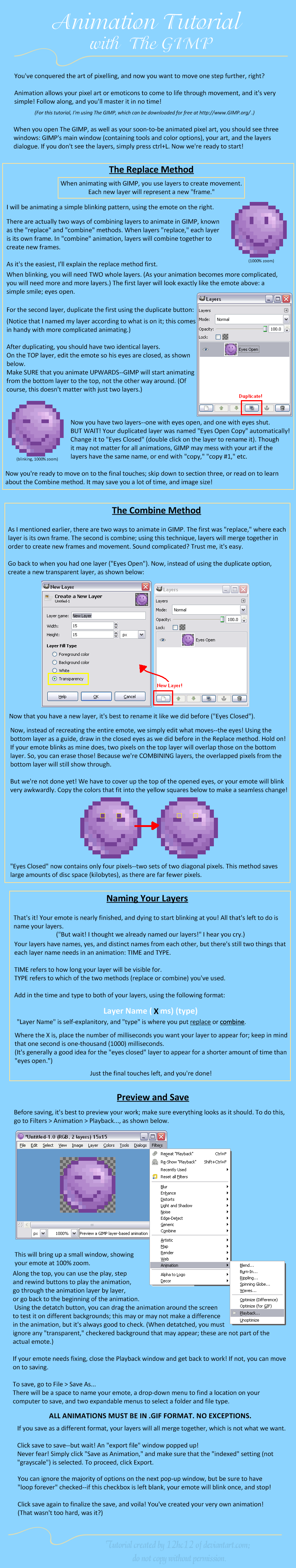 GIMP Animation Tutorial By 12hc12 On DeviantArt