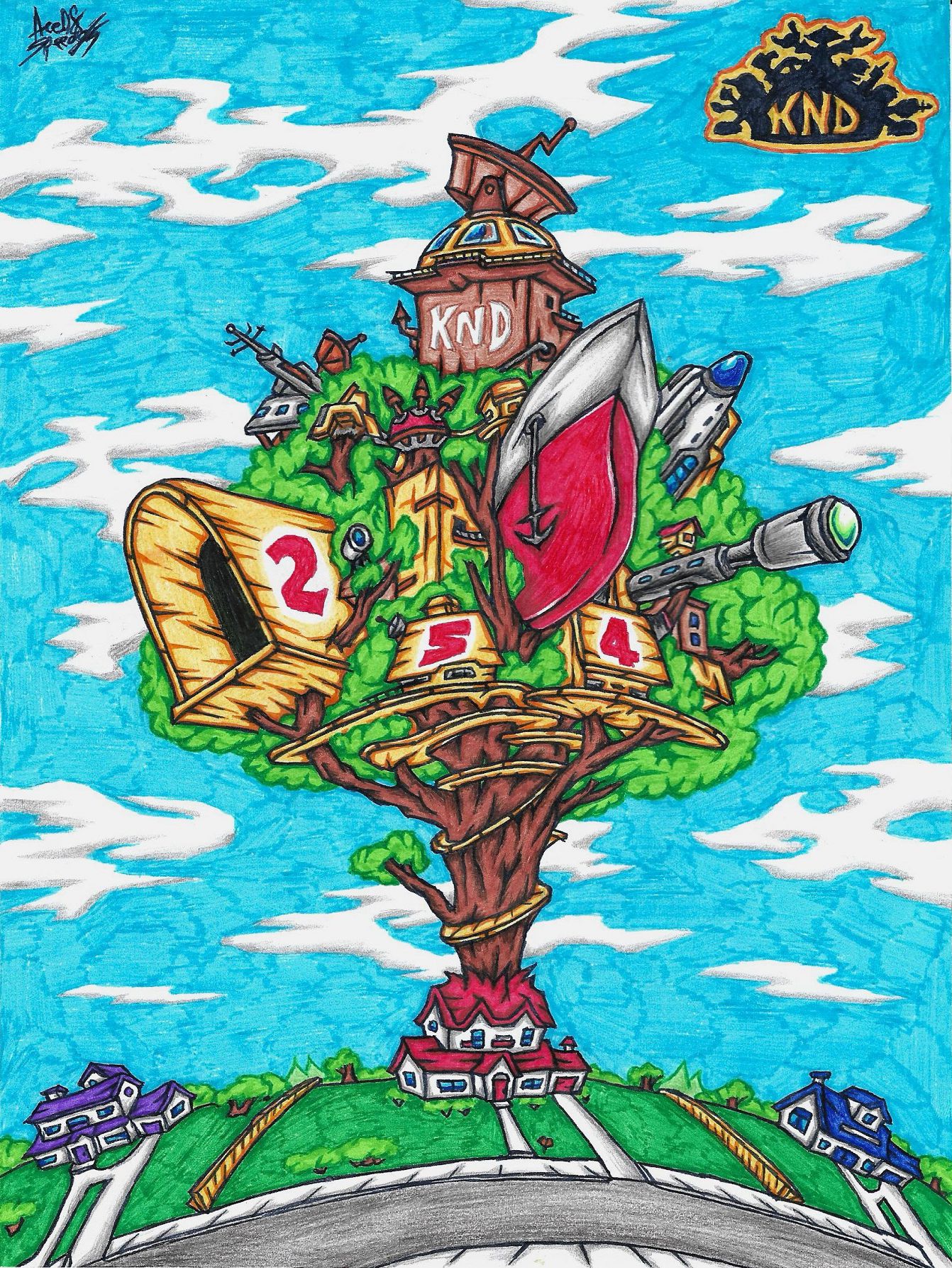 :Kids Next Door: Sector V Treehouse by AceOfSpeed94 on DeviantArt