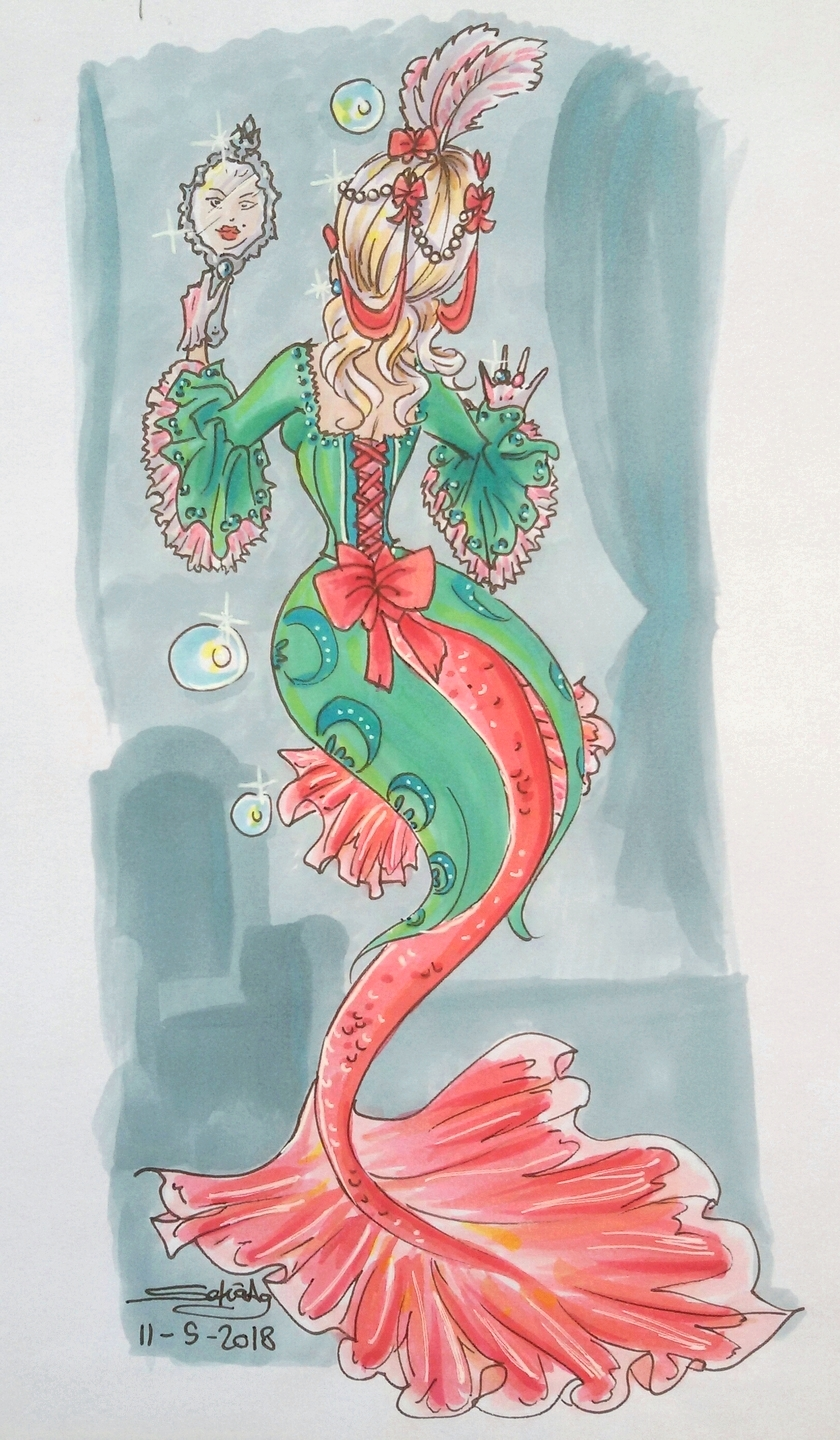 Crustacean mermaid by Shesvii on DeviantArt
