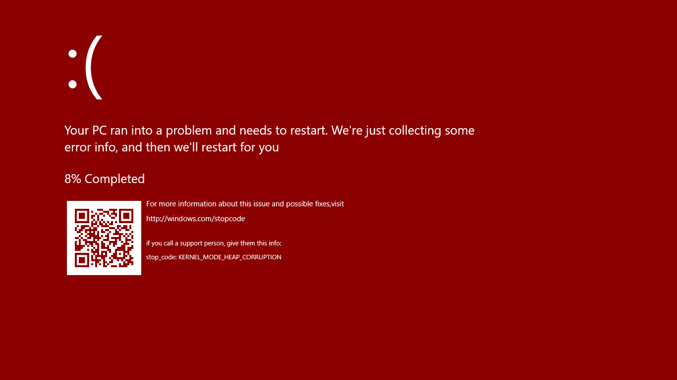 Red Screen Of Death Windows 10 by FlamePrincess3535 on DeviantArt