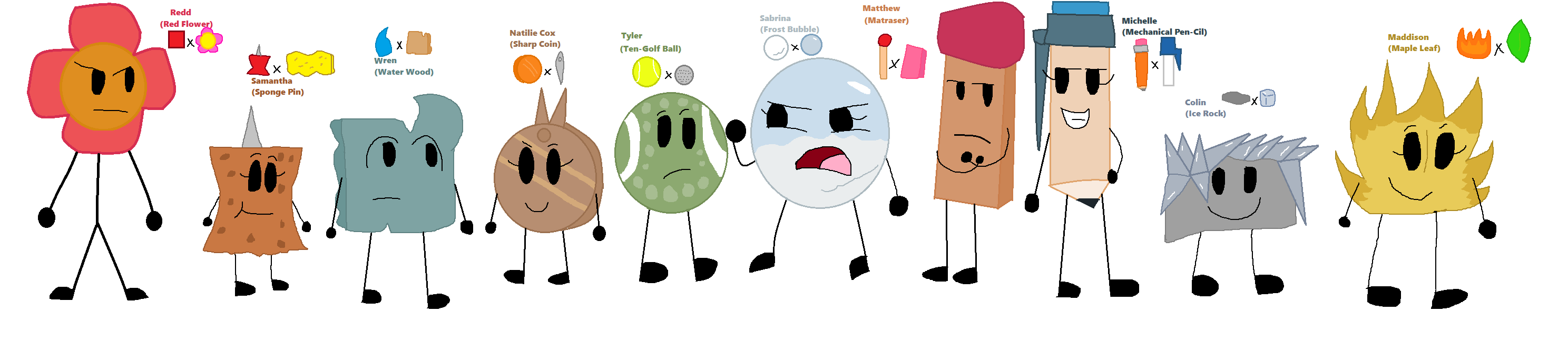 BFDI Descendants by jaybirdking85 on DeviantArt