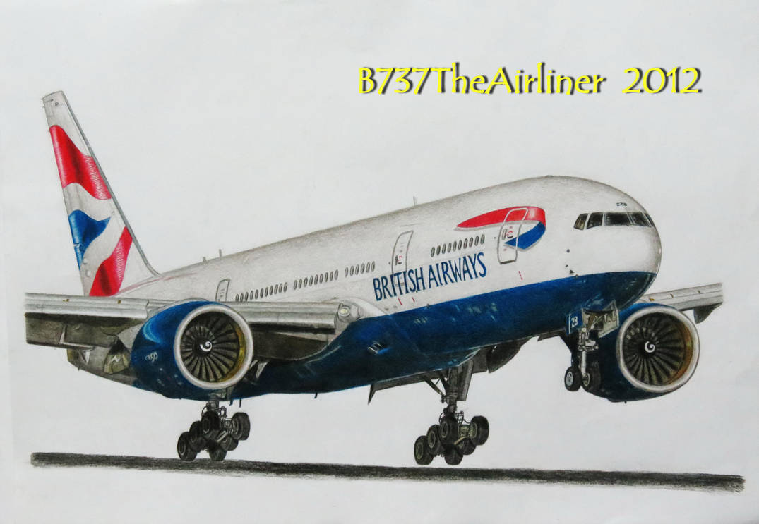 British Airways Boeing 777 Drawing by A320TheAirliner on DeviantArt