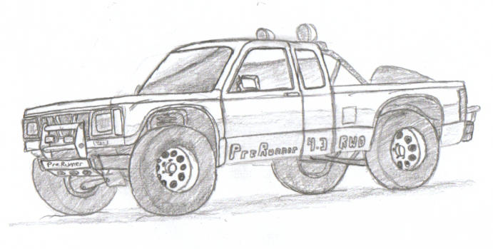 GMC S15, PreRunner Lineart by driven-out on DeviantArt