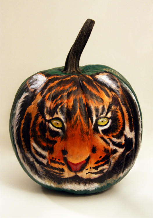 Pumpkin tiger by machine-guts on DeviantArt