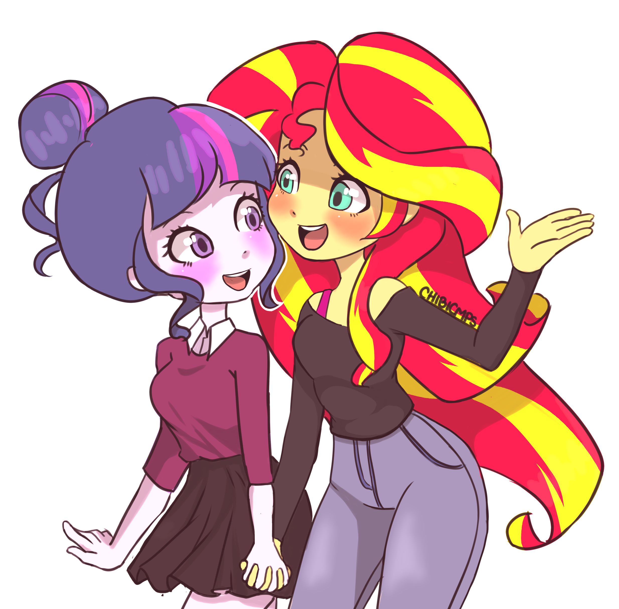 Sunset X Twilight Sparkle Porn Quiethop