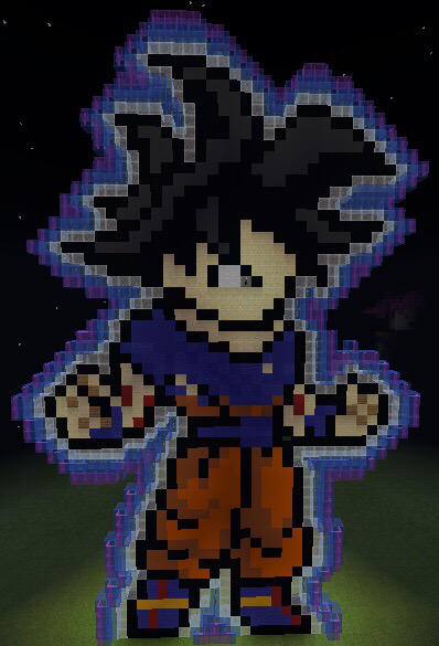 Goku Ultra Instinct Pixel Art by Maxuelzombie on DeviantArt