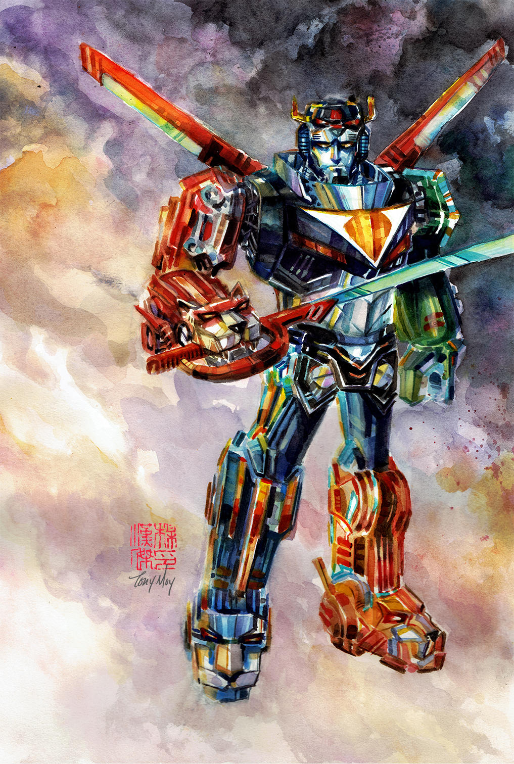 Voltron: Legendary Defender in Watercolor by dreamflux1 on DeviantArt