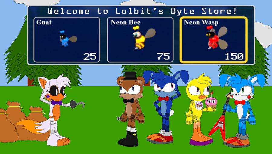 Lolbit's Byte Store - FNAF World Parody by GuardianSoulMLP on DeviantArt