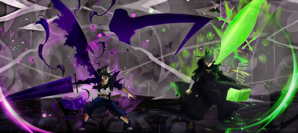 Black Clover Chapter 155 Yuno Asta Fight Colors by Amanomoon on DeviantArt