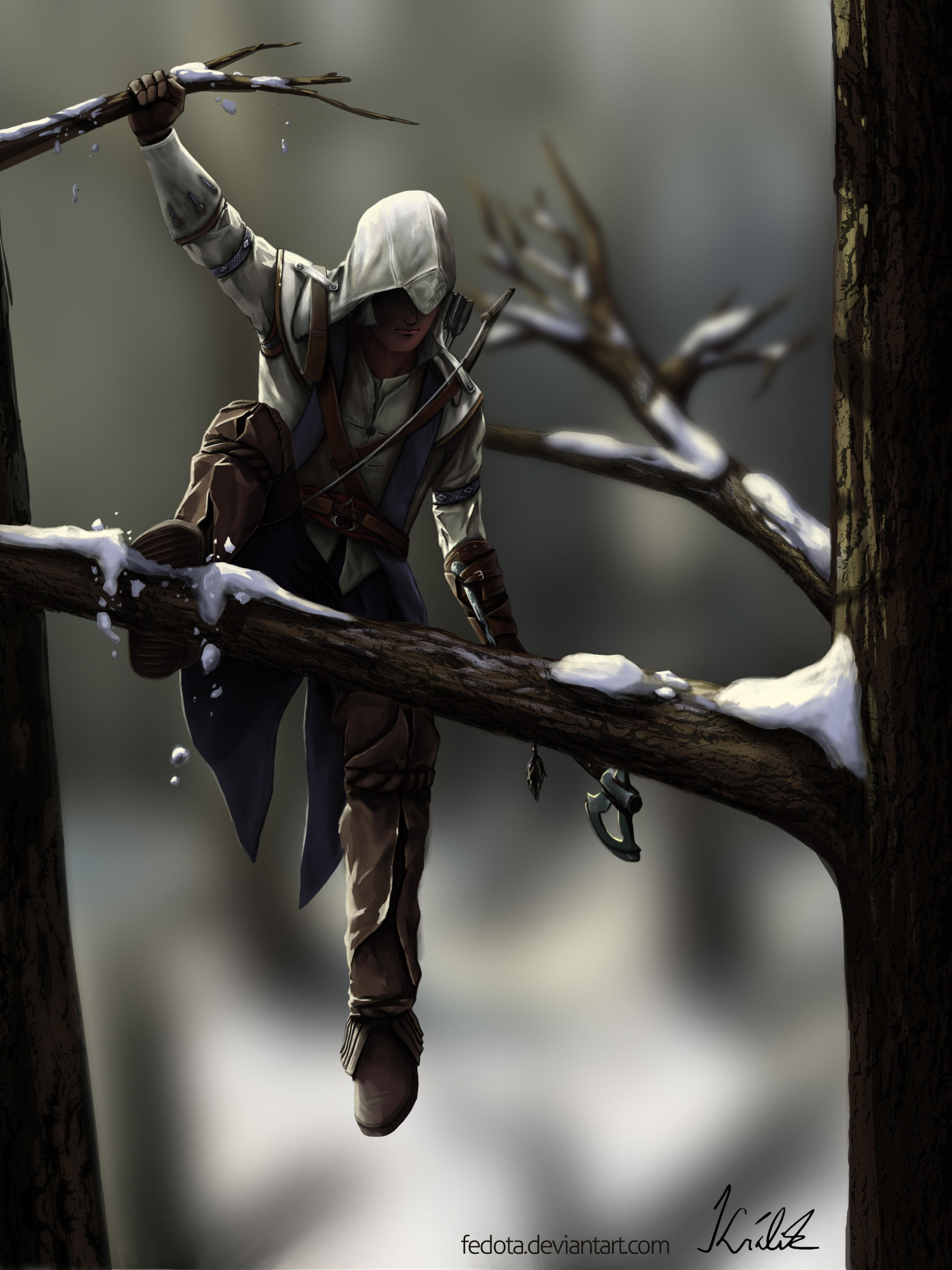 AC3 Connor by Fedota on DeviantArt