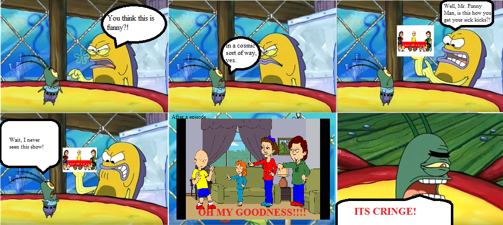 Plankton's reaction to Caillou Gets Grounded by RhiannaPiano300 on ...