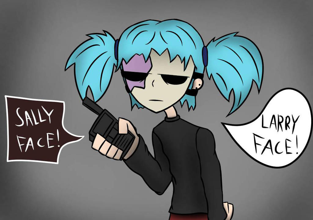 Sally Face! Larry Face! by TheKingOfGriefers on DeviantArt