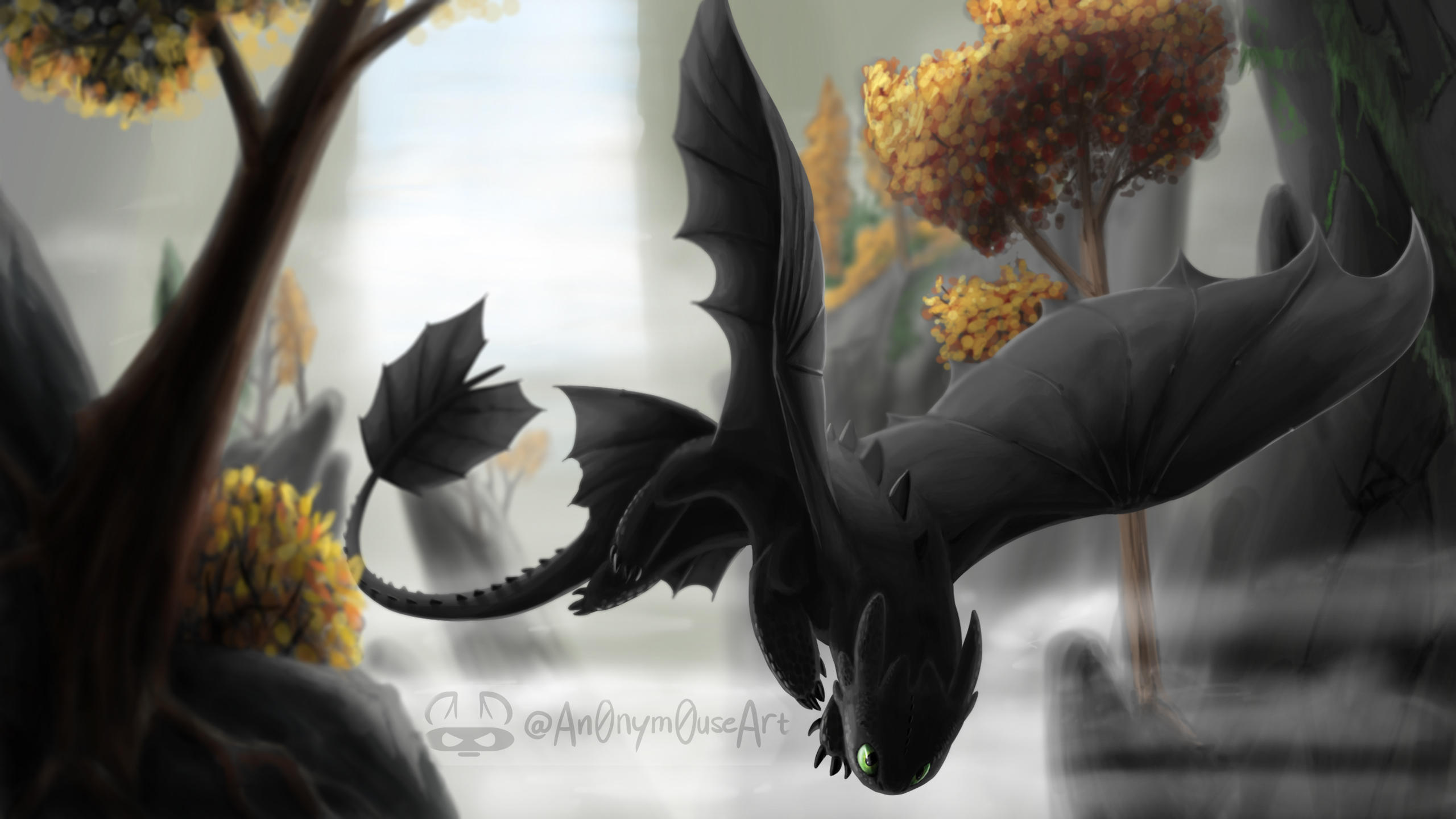 Toothless (Speedpaint) by An0nym0useArt on DeviantArt