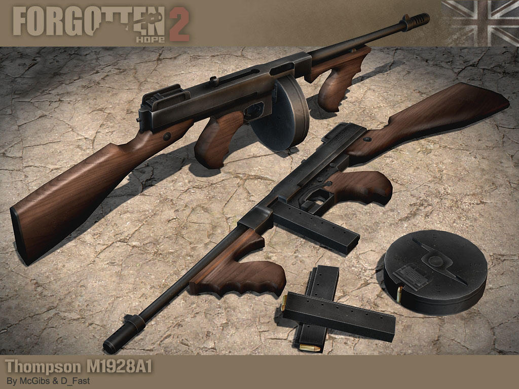 Thompson M1928A1 SMG by McGibs on DeviantArt