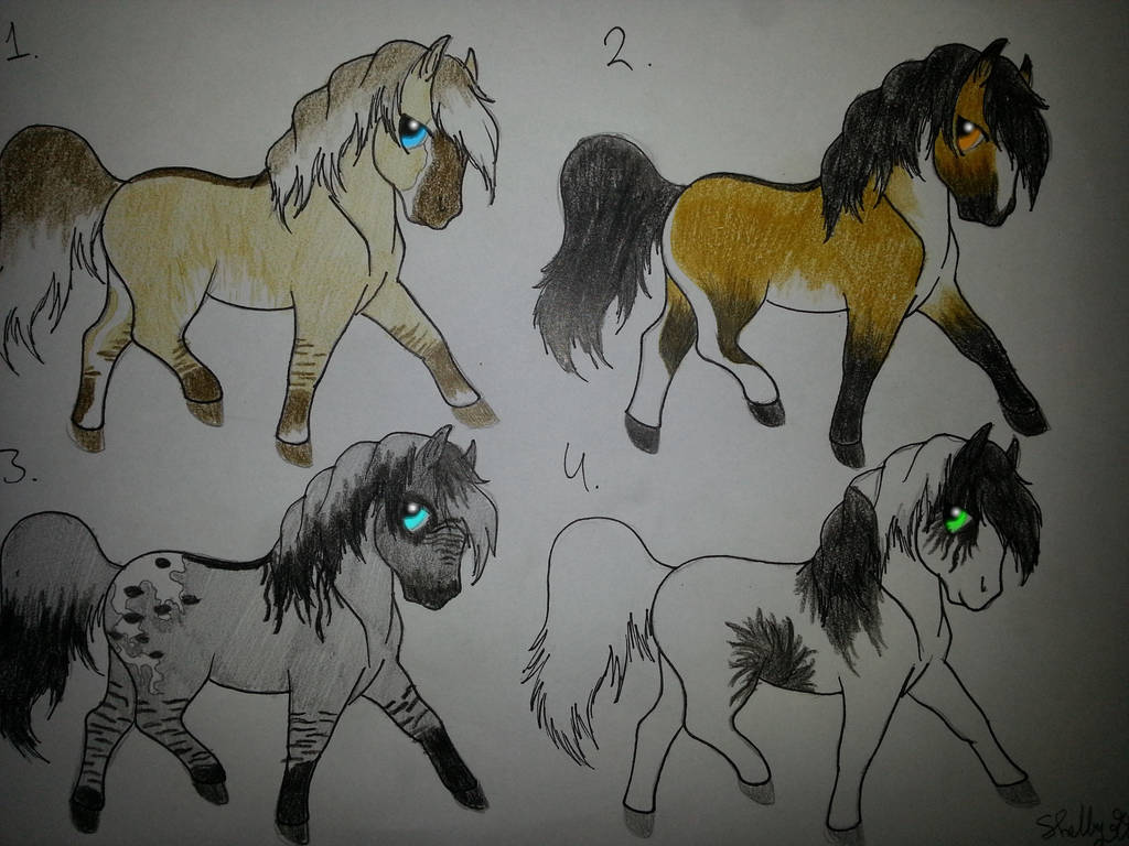Chibi Horse Adopts 3 - OPEN by Shelby-3000 on DeviantArt