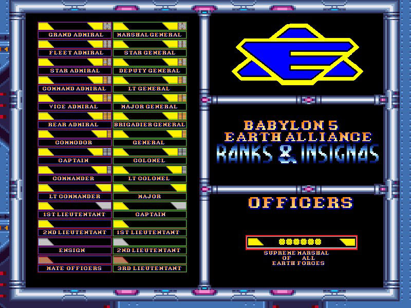 ReStructured Babylon 5 EA Higher Ranks by ArtsAltarGroup on DeviantArt
