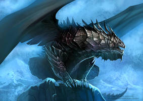 Adult Blue Shadow Dragon 5E DnD by RavenVonBloodimir on DeviantArt
