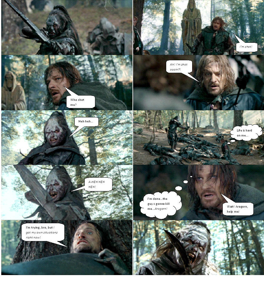 Boromir's Death Part 4 by ashantiwolfrider on DeviantArt