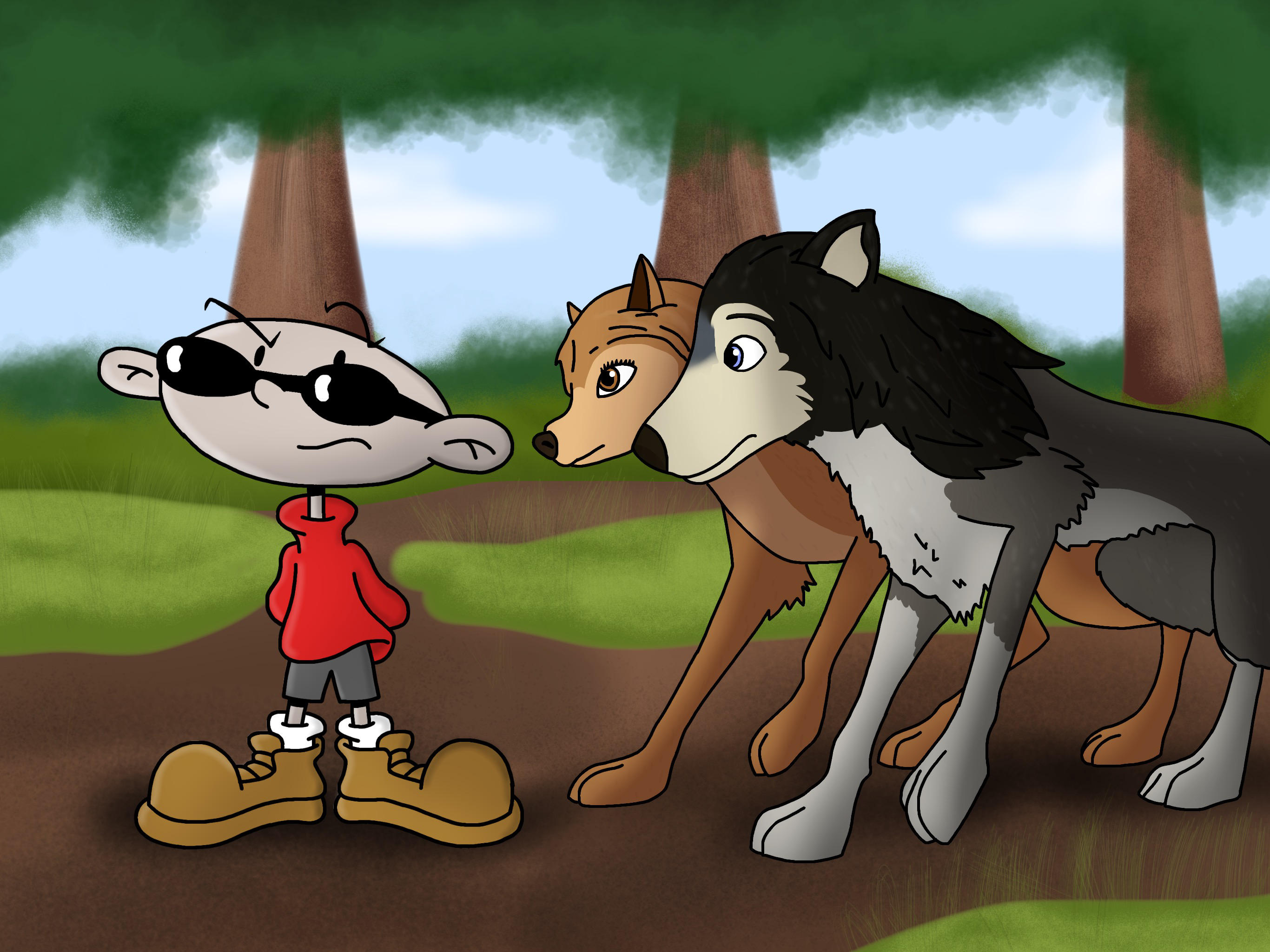 Numbuh 1 meets Alpha and Omega by SkyfallerArt on DeviantArt