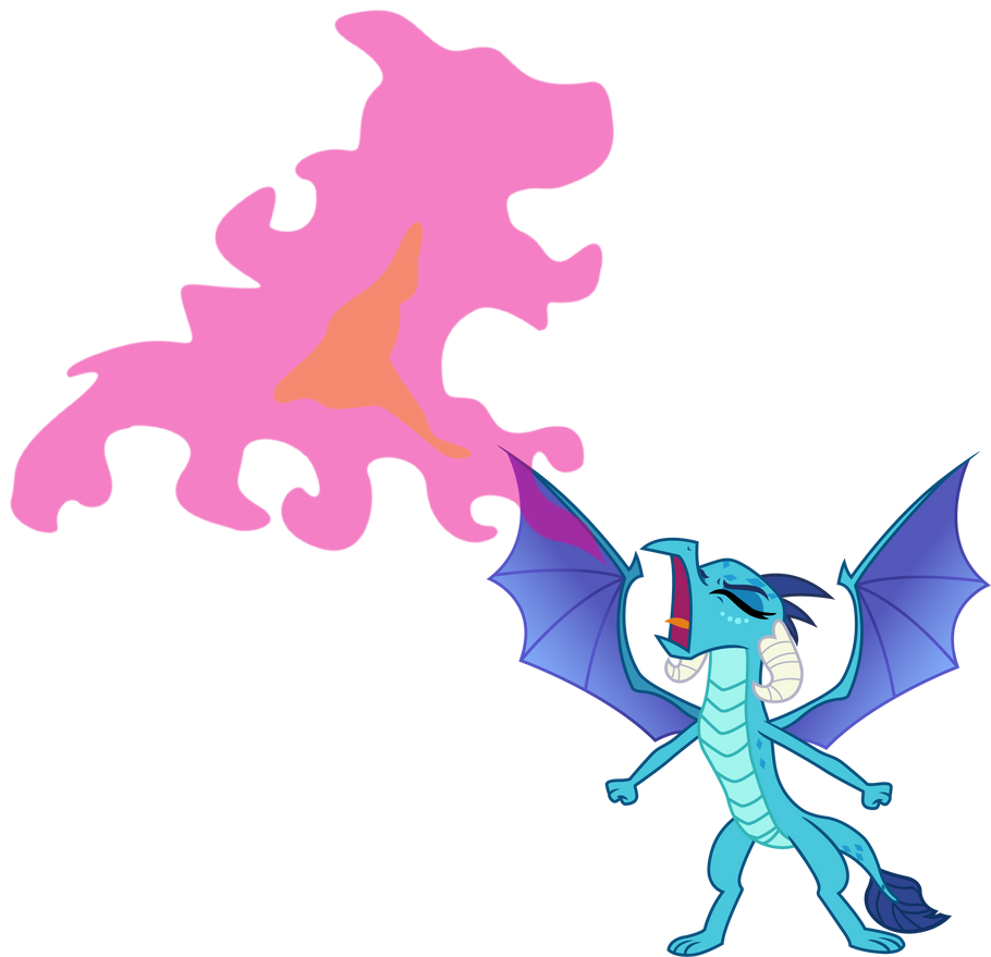 Princess Ember (fire breath vector) by davidsfire on DeviantArt