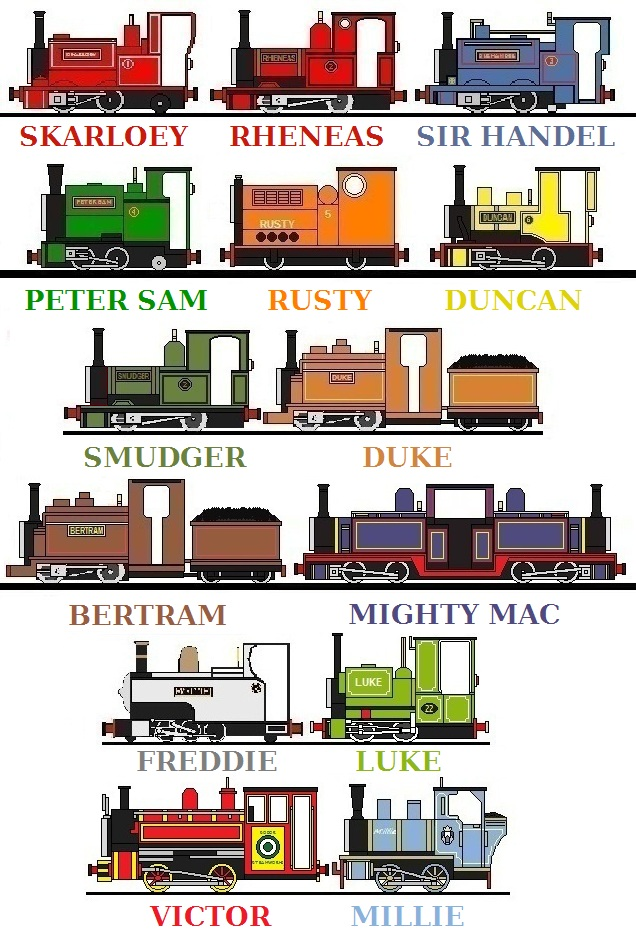 The Narrow Gauge Engines From T and F by masterpeace23 on DeviantArt