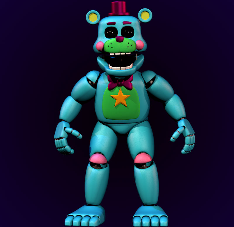 Rockstar Blacklight Freddy by Yosho-DA on DeviantArt